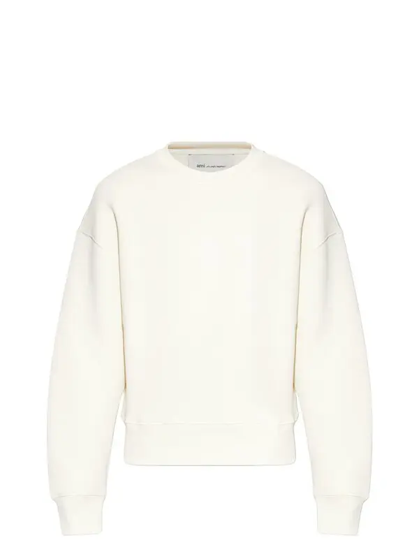 Ami Sweatshirt With Logo - Cream