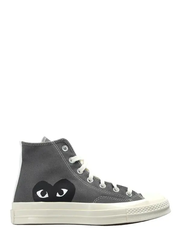 Play Comme Des Garcon X Converse High-top Sneakers - Grey