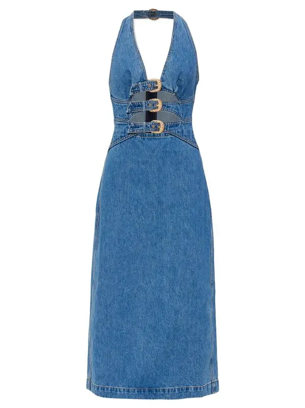 Cult Gaia Estelle Denim Dress - Blue