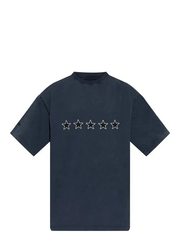 Balenciaga T-shirt With Print - Navy Blue