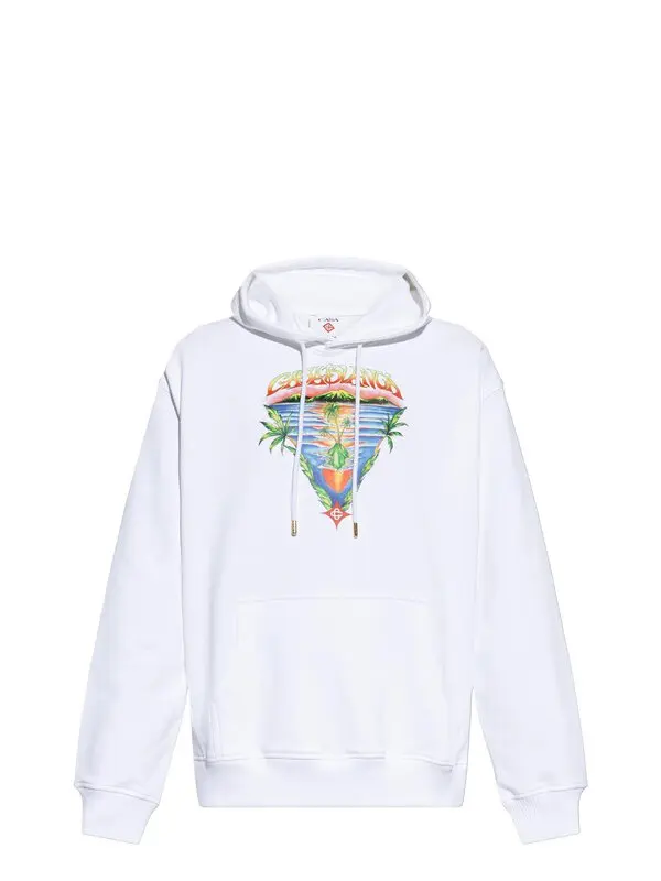 Casablanca Printed Sweatshirt - White
