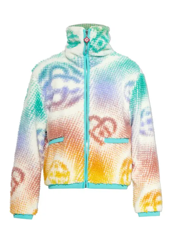 Casablanca Printed Jacket With Pockets - Multicolour