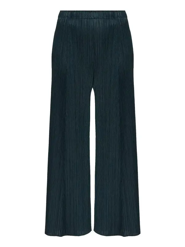 Issey Miyake Pleated Trousers - Green