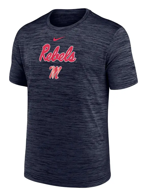 Nike Ole Miss Rebels Velocity Dri-fit T-shirt - Blue