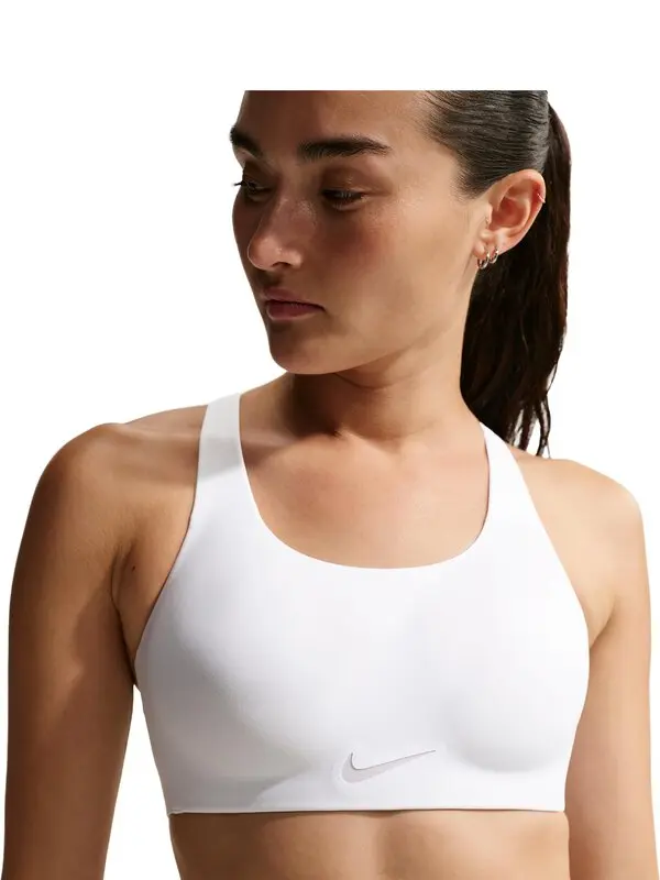 Nike Rival Ultrahigh-support Padded Sports Bra - White