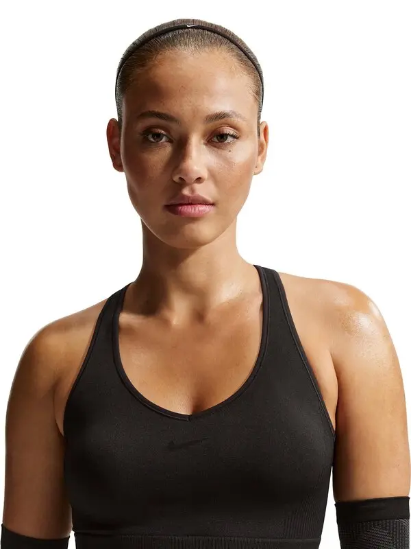 Nike Pro Seamless Dri-fit Cropped Tank Top - Black
