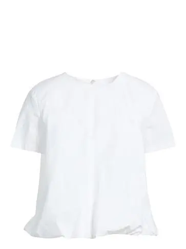SOALLURE Cotton Poplin Top - White