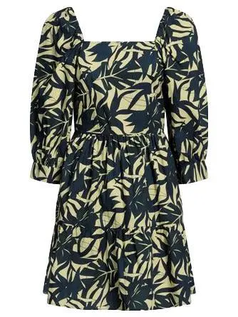 Ba&sh Mini Dress With Floral Print - Navy