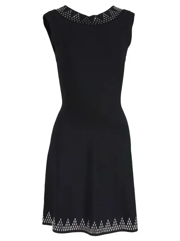 Alaïa Embellished Sleeveless Mini Dress - Black