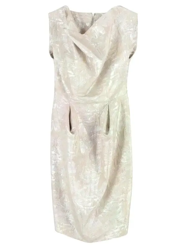 VIVIENNE WESTWOOD Cowl-neck Sleeveless Dress - Neutrals
