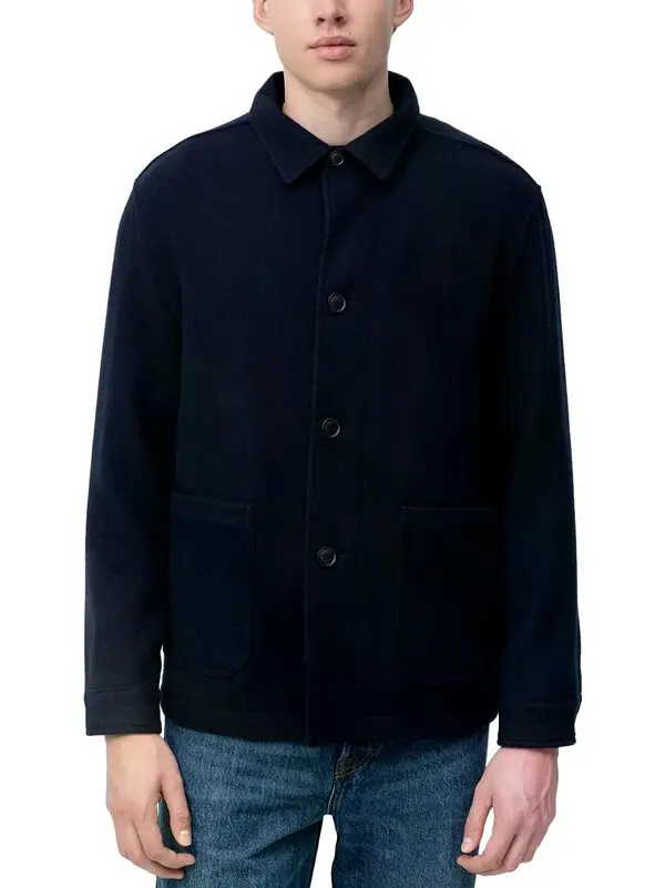 BOSS Patch-pocket Shirt Jacket - Blue