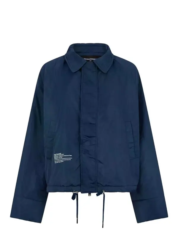 Dsquared2 Jacket With Point Collar - Blue