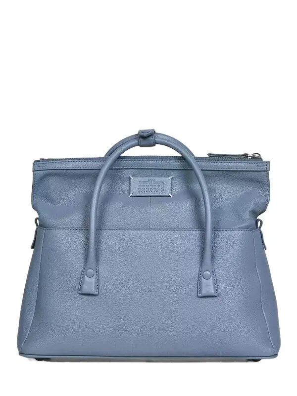 MAISON MARGIELA Grained-leather Tote Bag - Blue