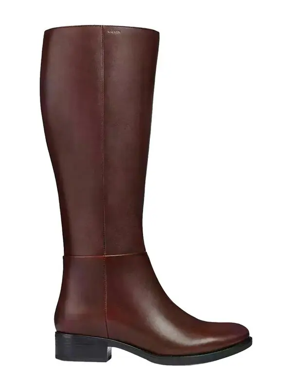 Geox Felicity Panelling Knee Boots - Brown