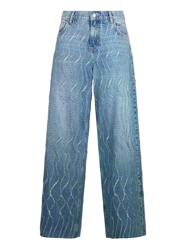 Liu Jo Laser-etched Flared Jeans - Blue