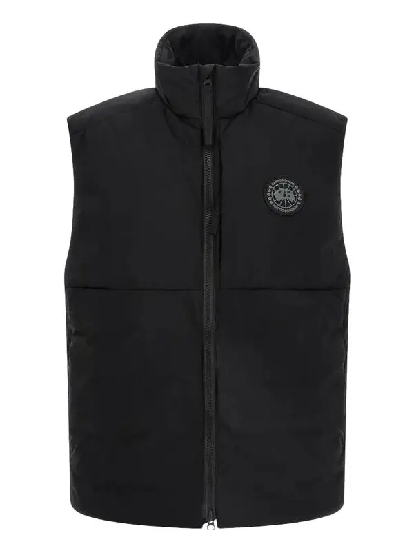Canada Goose Quilted Gilet With Logo Patch - Black