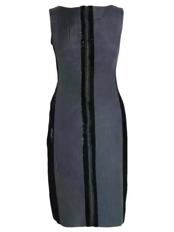 Alberta Ferretti Vintage Sleeveless Sheath Dress - Grey