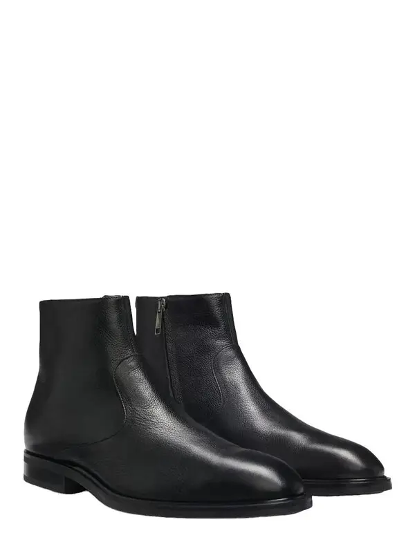 BOSS Leather Chelsea Boots - Black