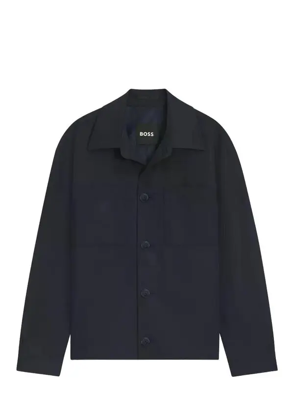 BOSS Buttoned Pocket Jacket - Blue