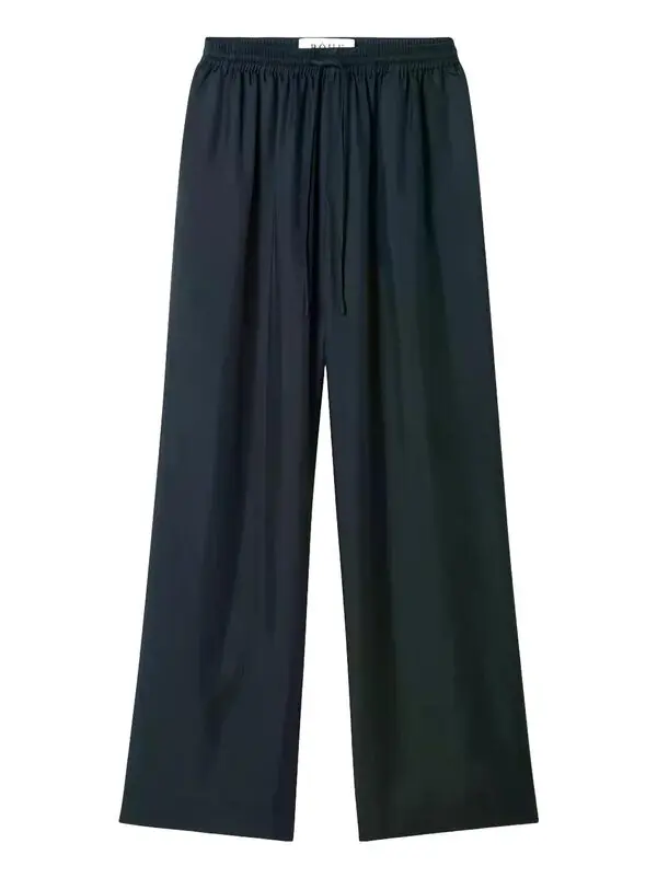 RÓHE Wide-leg Silk Trousers - Blue