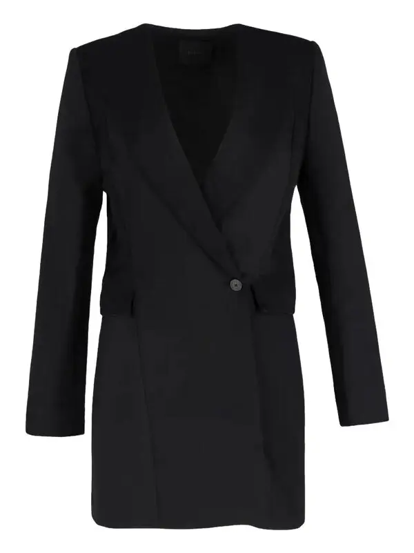 DION LEE Buttoned Blazer Dress - Black