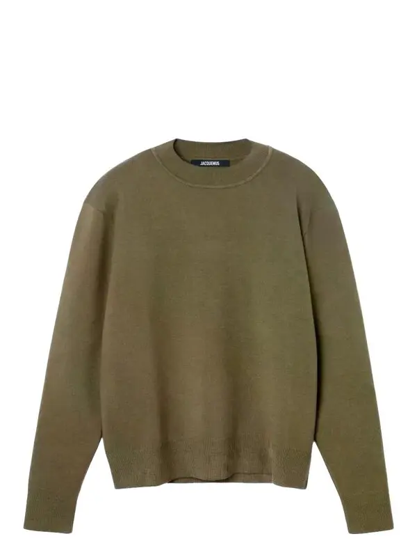 Jacquemus Piqué Logo-embroidered Sweater - Green