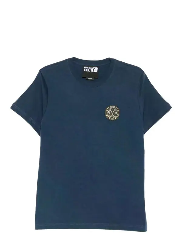 Versace Logo-patch T-shirt - Blue