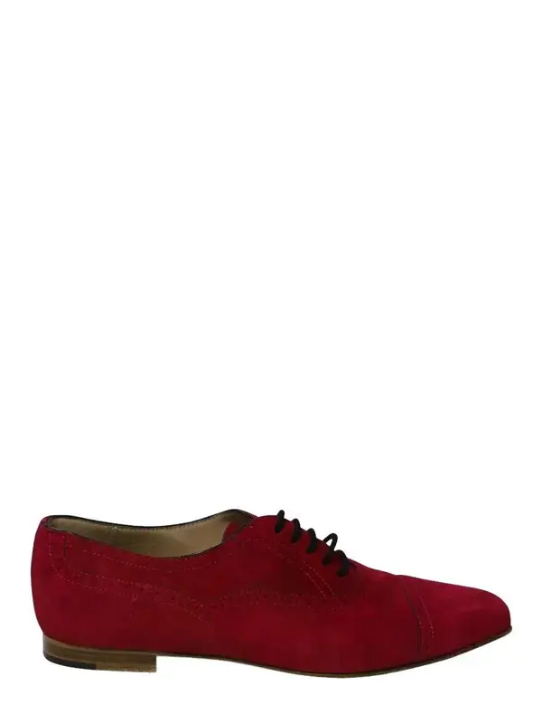 Manolo Blahnik Witney Suede Brogues - Pink
