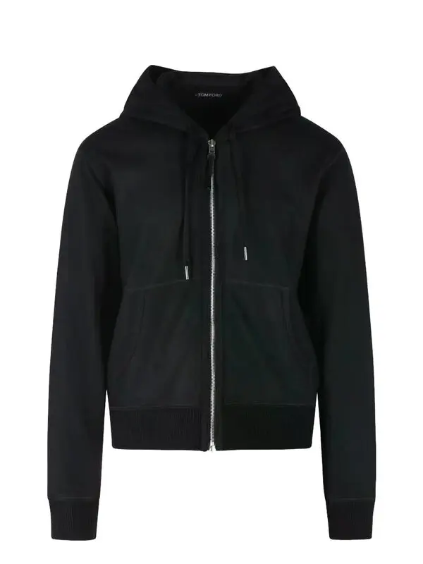 TOM FORD Cashmere Zip Hoodie - Black