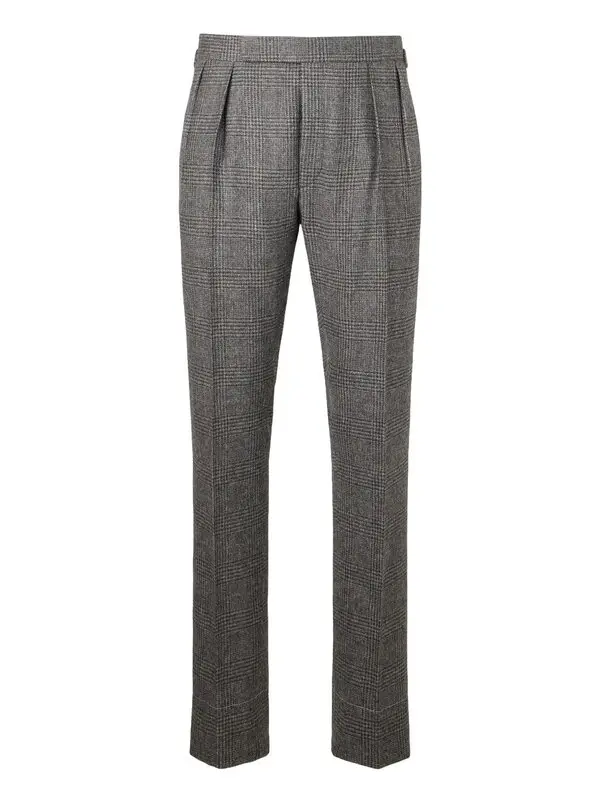 Ralph Lauren Purple Label Straight-leg Camel Hair Suit Trousers - Gray
