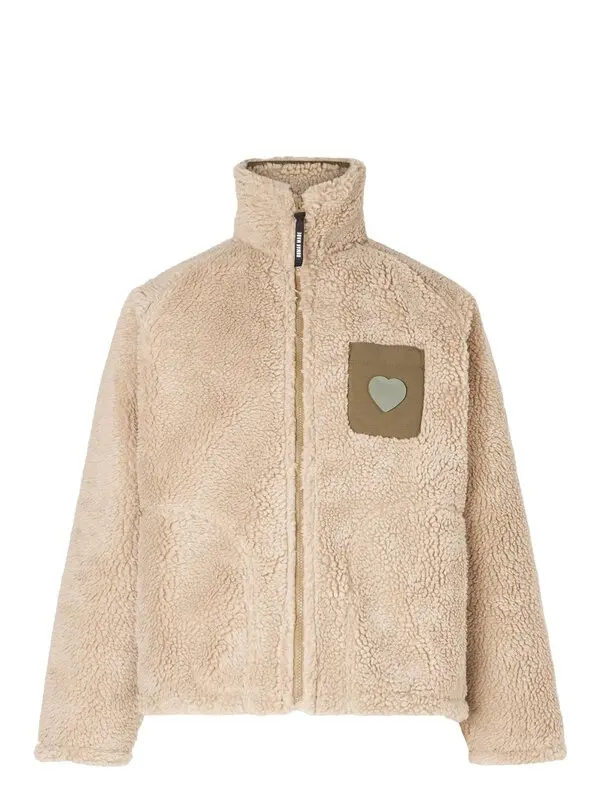 HUMAN MADE Shell-trimmed Fleece Jacket - Neutrals