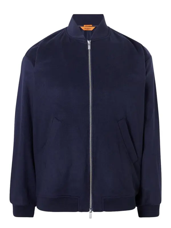 Barena Venezia Cashmere Varsity Jacket - Blue