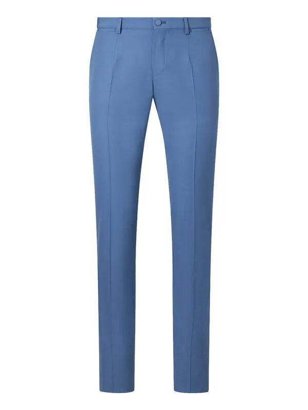 Dolce & Gabbana Slim-fit Straight-leg Wool Suit Trousers - Blue