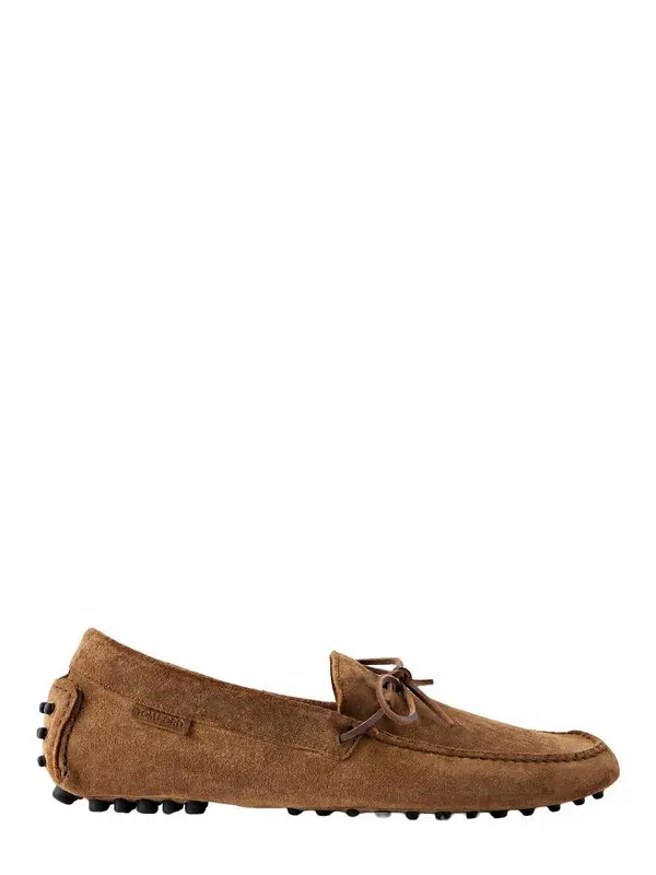 TOM FORD Rod Suede Loafers - Brown