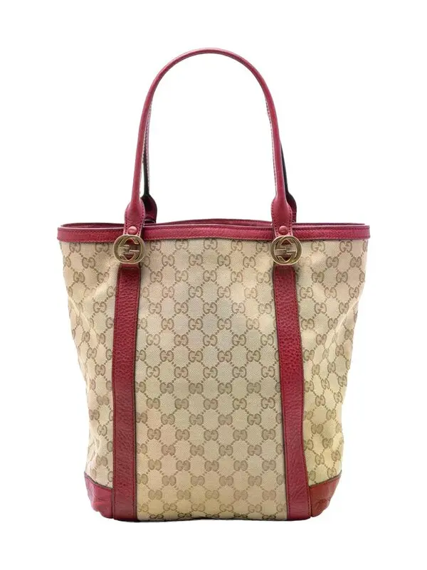 Gucci Gg Canvas Twins Tote Bag - Brown