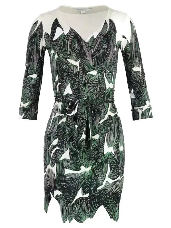 Diane Von Furstenberg Julian Wrap Dress - Green