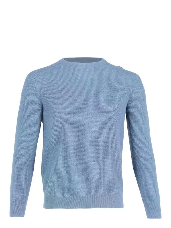 Theory Crew Neck Wool Sweater - Blue