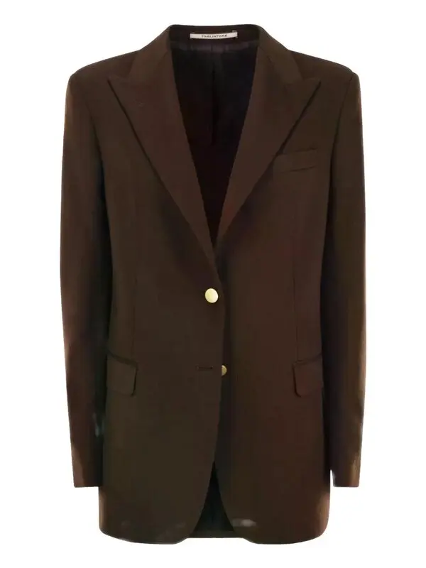 Tagliatore Single-breasted Blazer - Brown