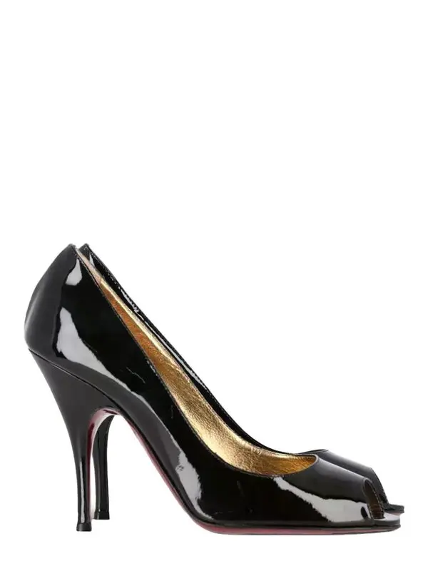Dolce & Gabbana Peep-toe Patent-leather Pumps - Black