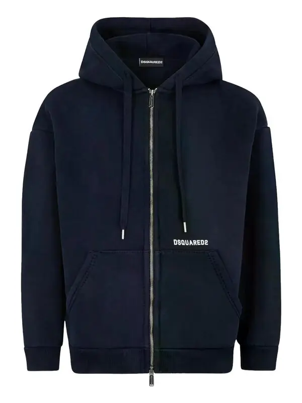 Dsquared2 Hooded Zip-up Jacket - Blue