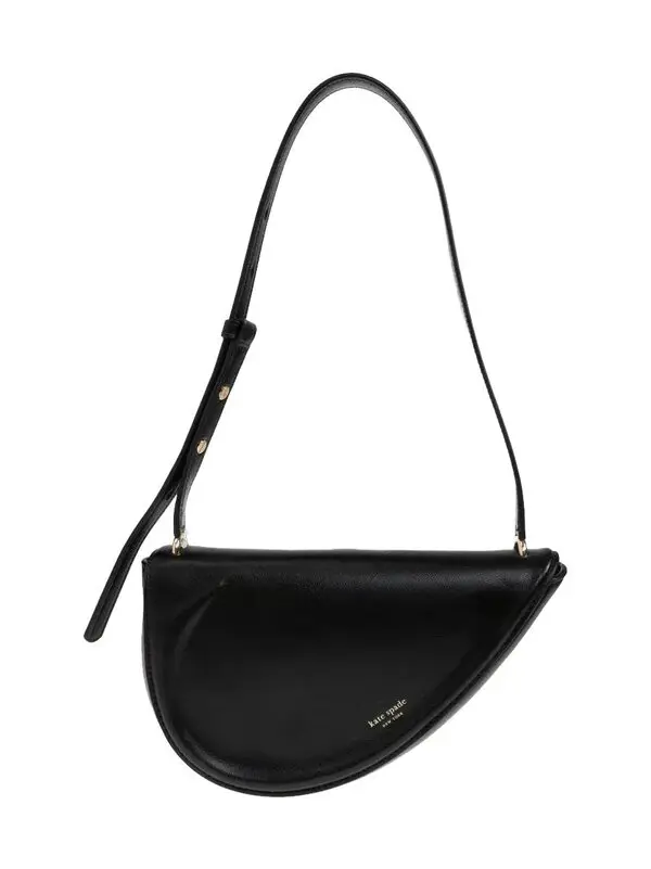 Kate Spade New York Crescent Leather Shoulder Bag - Black
