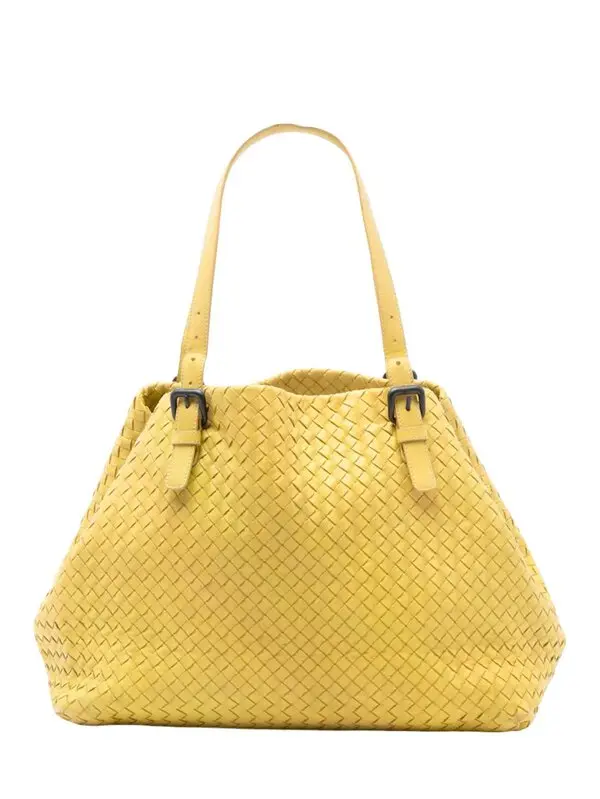Bottega Veneta Large Nappa Intrecciato Cesta Tote Bag - Yellow