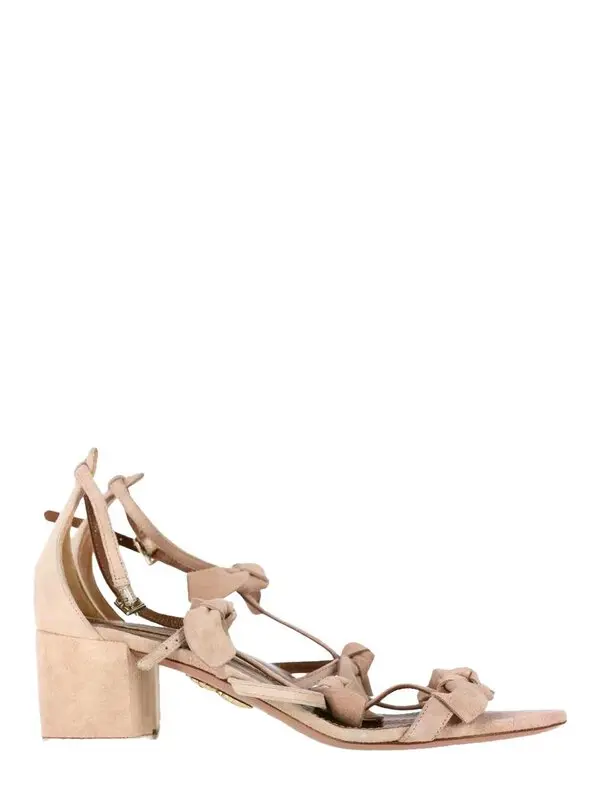 AQUAZZURA St Tropez Heeled Sandals - Neutrals