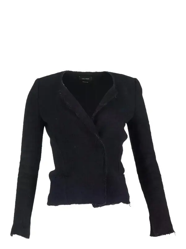 ISABEL MARANT VINTAGE Herringbone Tweed Blazer - Black