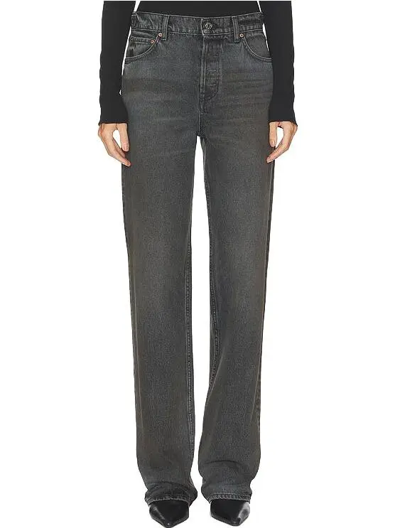 GRLFRND Bella Cinch Low Rise Boyfriend Jeans - Grey