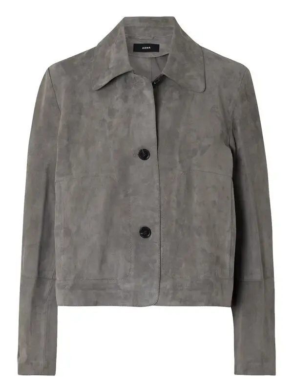 ARMA Emy Suede Jacket - Gray
