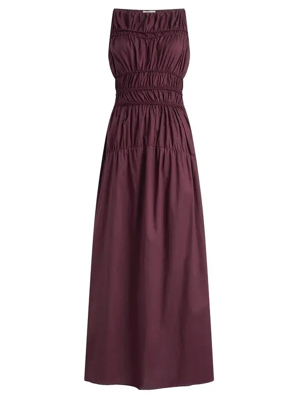 Faithfull The Brand Yael Midi Dress - Mulberry