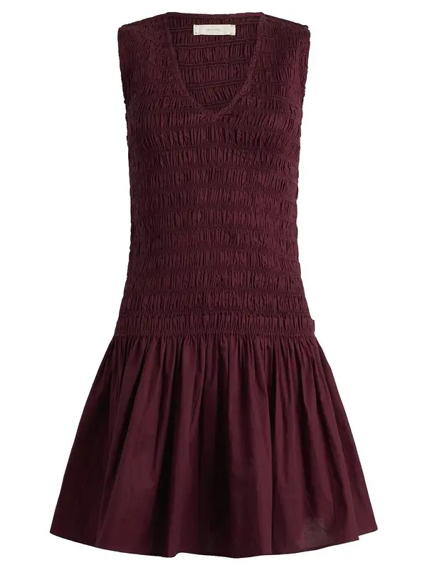 Faithfull The Brand Palomar Mini Dress - Mulberry