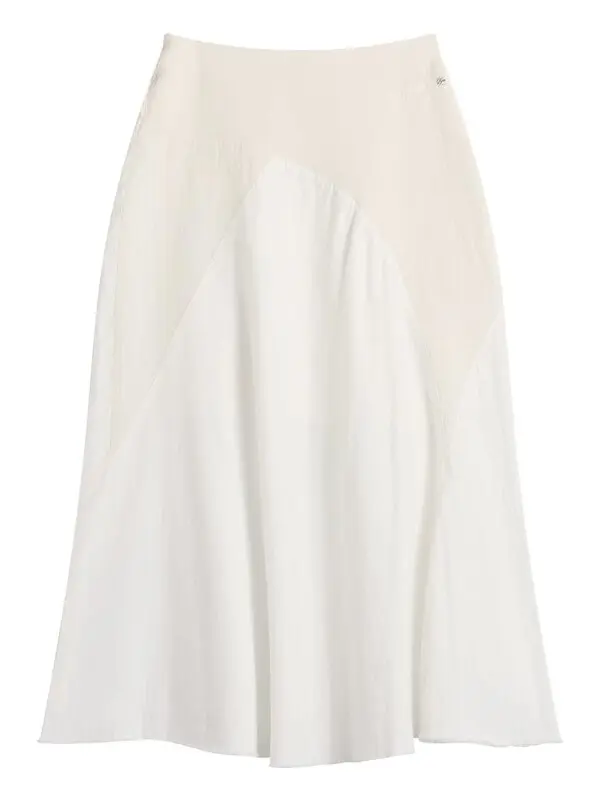 KIJUN Seashore Flared Skirt - Off-white