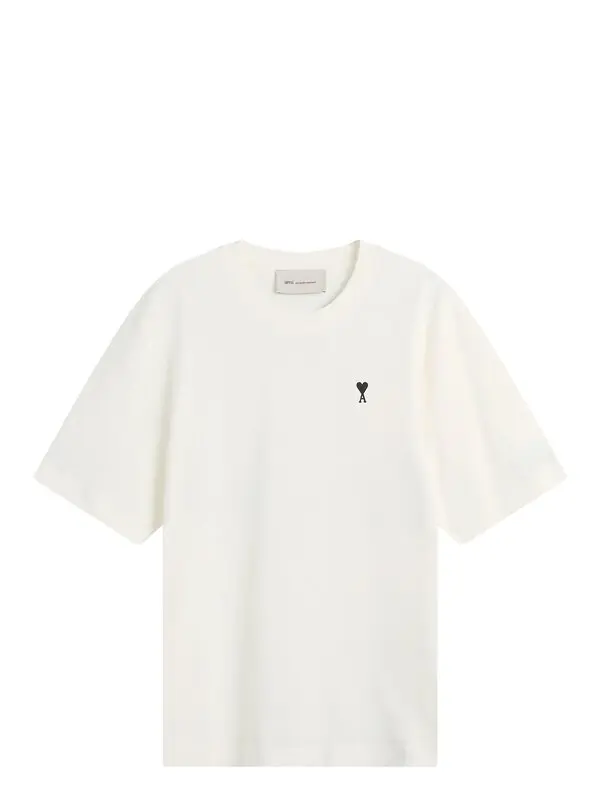 Ami Boxy Fit Short Sleeve Adc T-shirt - Blanc Creme